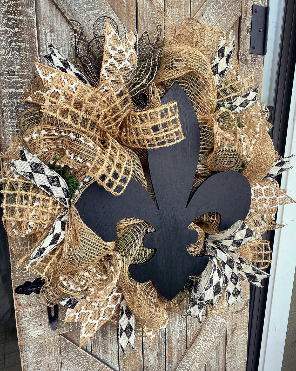 Fleur De Lis Wreath Fleur De Lis Decorations Everyday | Etsy