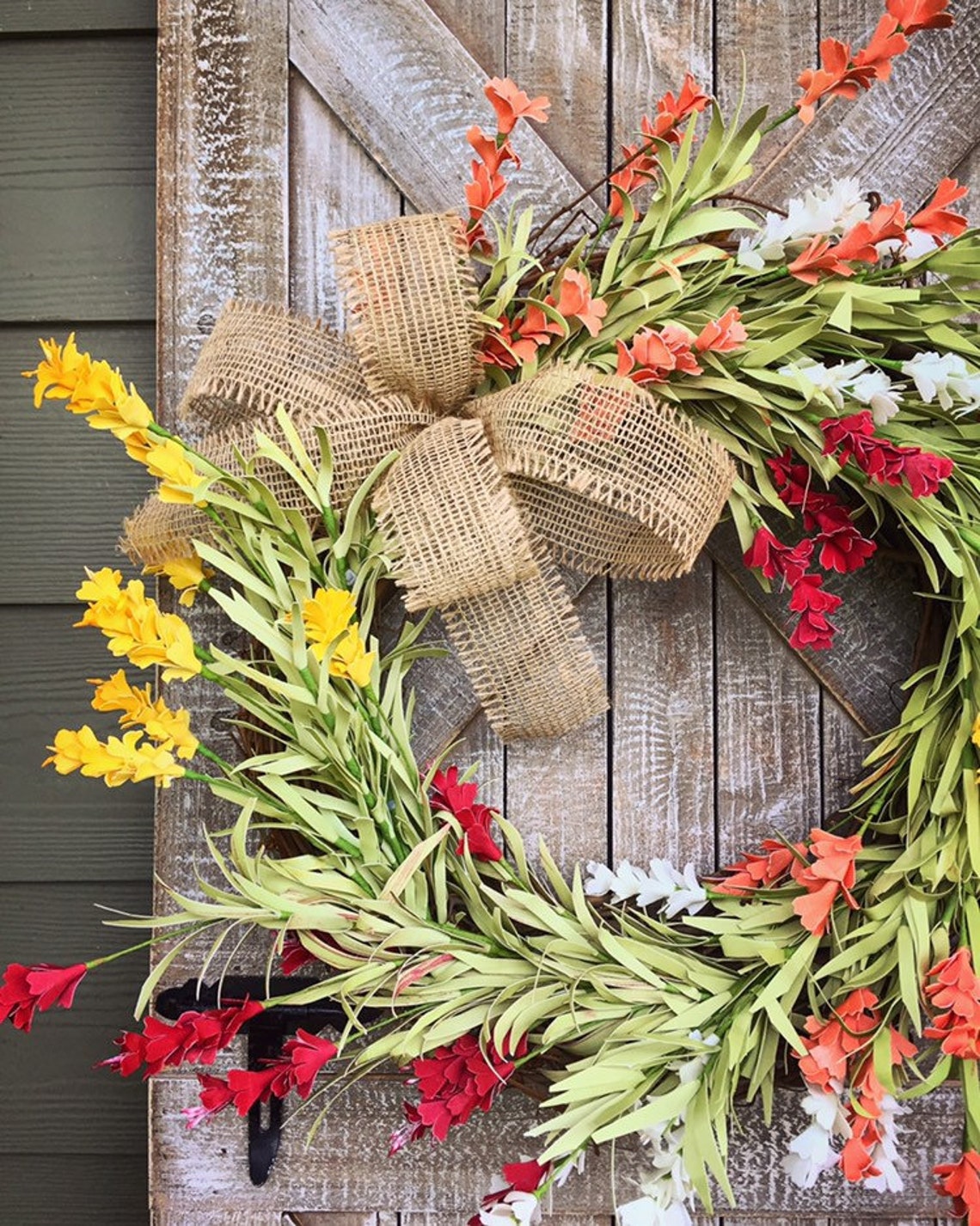 Everyday Wreath for Front Door, Everyday Wreath Burlap, Everyday ...