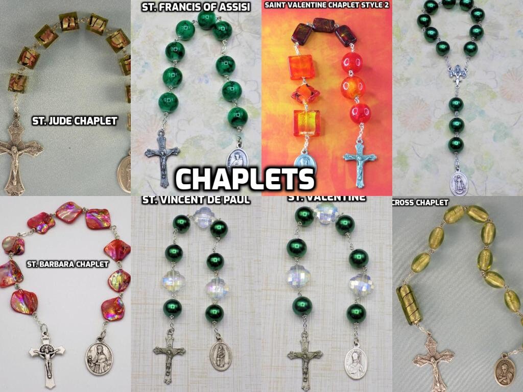 Devotional Prayer Chaplets - Saints: Raphael - Jude - Valentine (2 ...