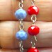 Spider-man Rosary - Czech Red and Blue Opaque 8mm Crystal Beads - 3D ...