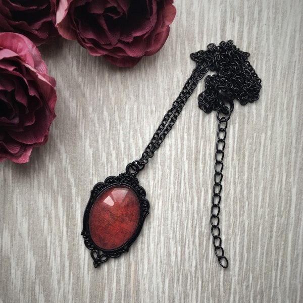Goth Blood Necklace - Etsy