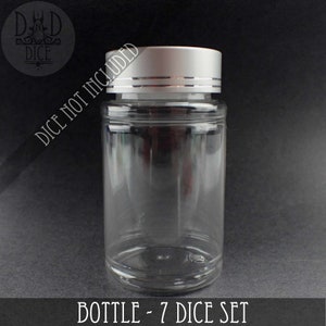 Display Bottles for 7 and 11 Dice Sets | Holds Resin and Metal Dice ...
