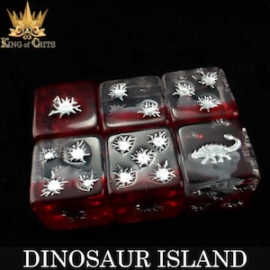 Dinosaur Island Exclusive 11 Dice Set | T-rex and Friends Dinosaur ...