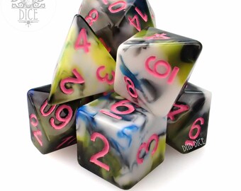 Neon Dice - Etsy