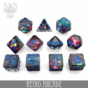 Retro Arcade Exclusive 11 Dice Set Video Game Dice With - Etsy