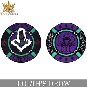 Lolth's Drow Exclusive 11 Dice Set Underdark Chains & Spiders Dark Elf ...