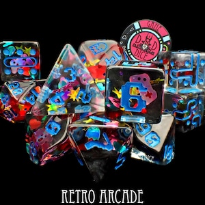 Retro Arcade Exclusive 11 Dice Set Video Game Dice With - Etsy