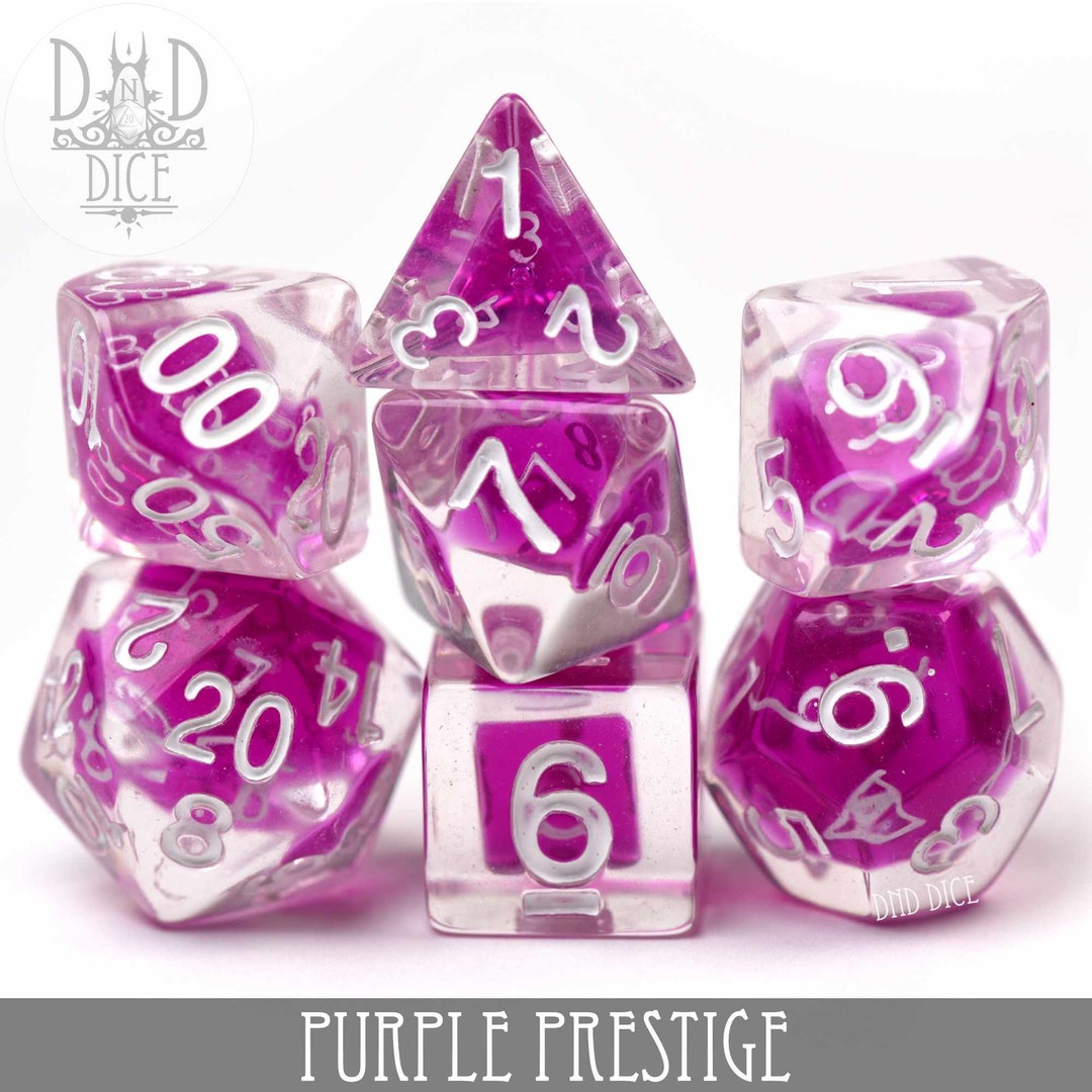 Purple Prestige Dice Set Dice Inside Dice Dungeons & - Etsy