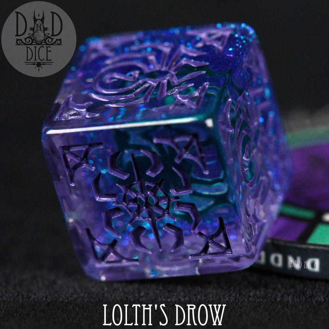 Lolth's Drow Exclusive 11 Dice Set Underdark Chains & - Etsy Portugal