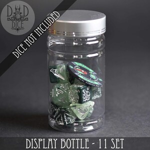 Display Bottles for 7 and 11 Dice Sets | Holds Resin and Metal Dice ...