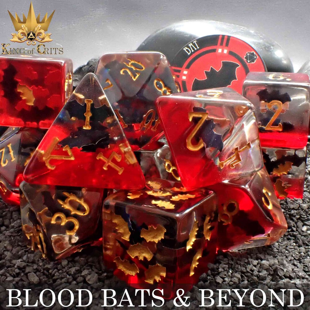 Blood Bats & Beyond Exclusive 11 Dice Set | Halloween Vampire Spooky ...