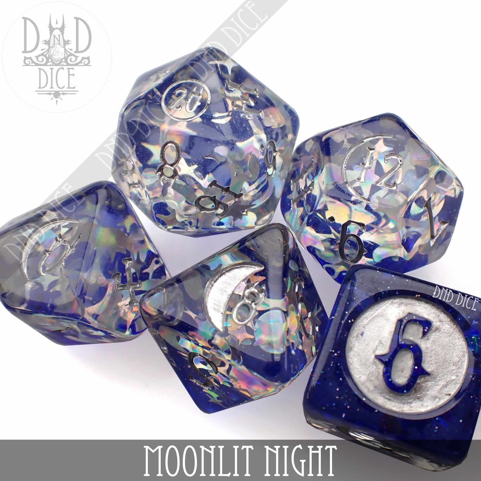 Moonlit Night Exclusive 12 Dice Set Unique Constellation - Etsy