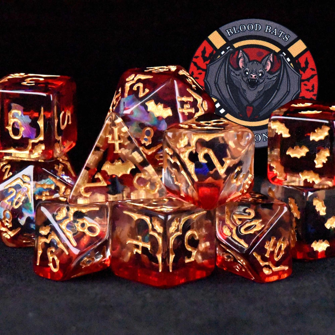 Blood Bats & Beyond Exclusive 11 Dice Set | Halloween Vampire Spooky ...