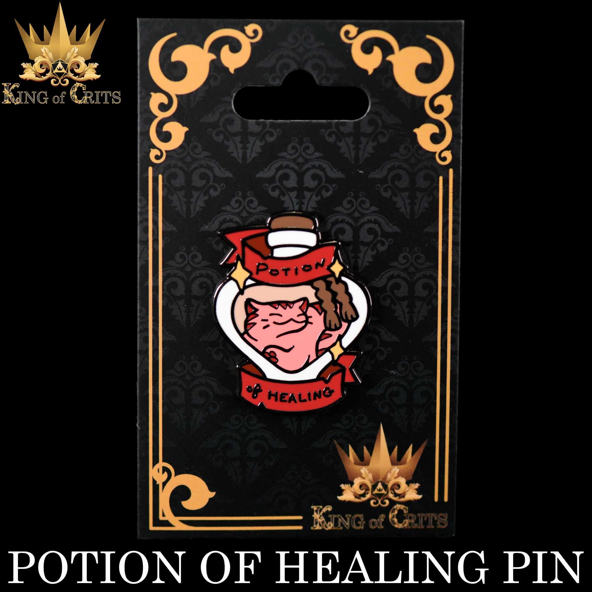 Potion of Healing Enamel Pin | Cute Kitty Cat Will Fix You Right up ...