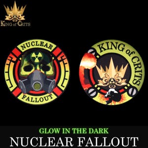 Nuclear Fallout Exclusive 11 Dice Set | Glow in the Dark Nuke Wasteland ...