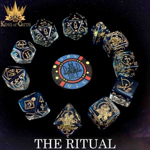 The Ritual Exclusive 11 Dice Set | Witches Coven Incantation DND DICE ...