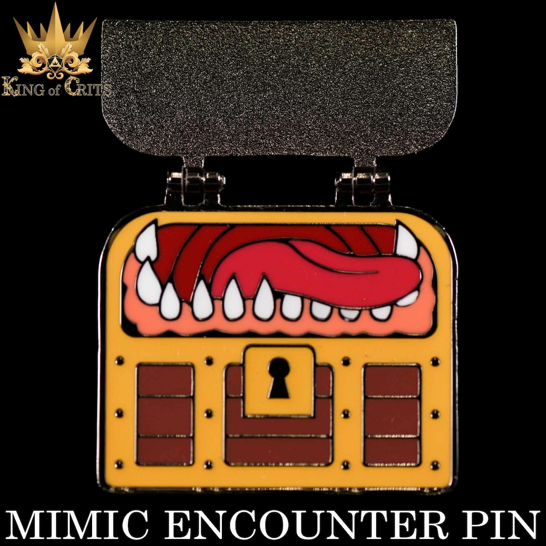 Mimic Encounter Enamel Pin | Don't Get Devoured :) Hinged Design Will ...