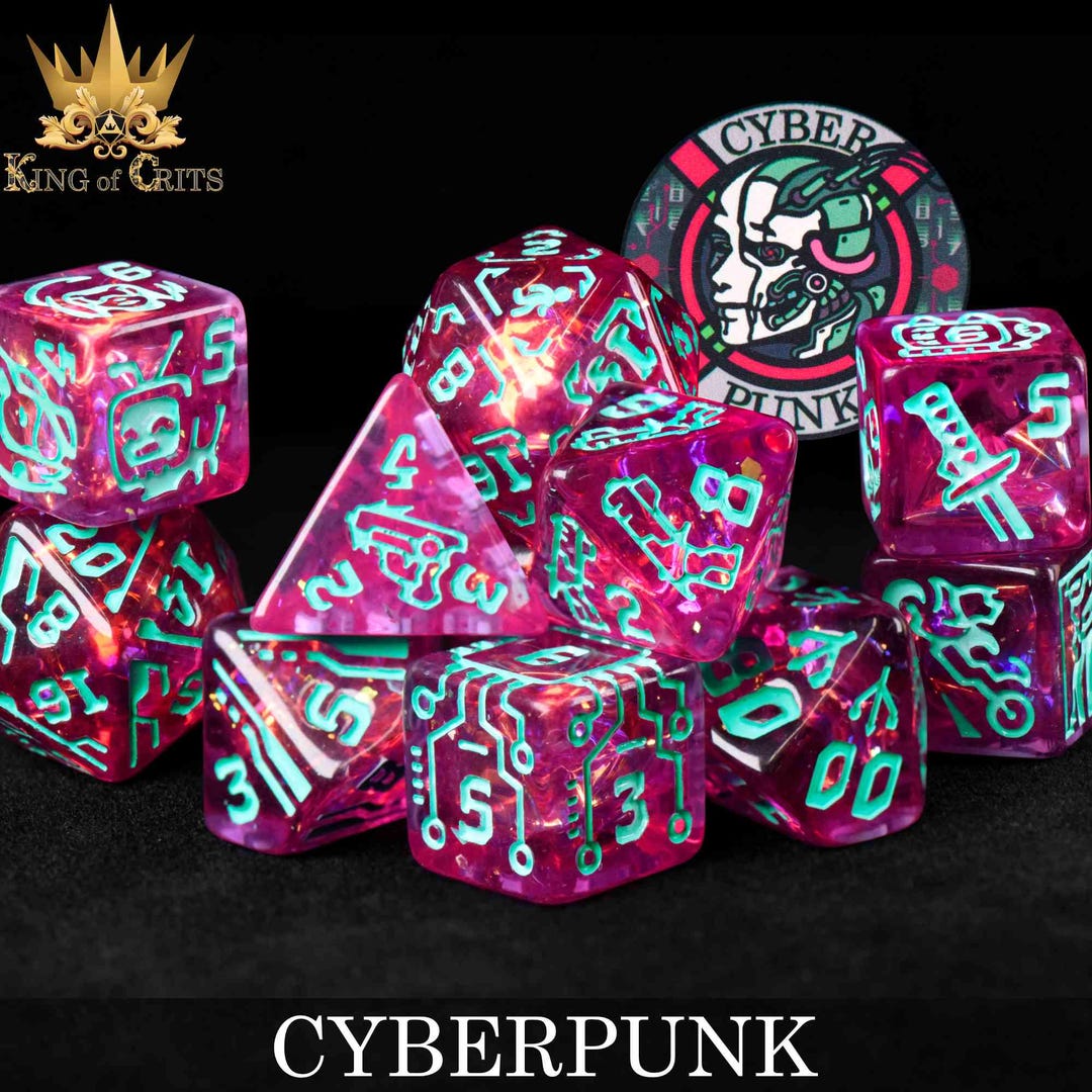 Cyberpunk Exclusive 11 Dice Set | Megacorps Can't Beat Scrappy ...