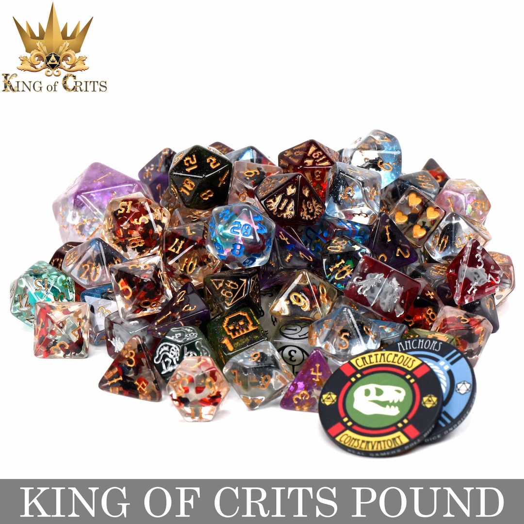 1LB of King of Crits Dice With 2 Poker Chips | Experience the Exquisite ...