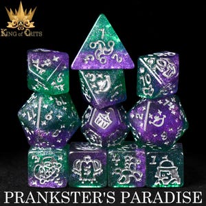 Prankster's Paradise Exclusive 11 Dice Set | Joker, Jester, and Harleys ...