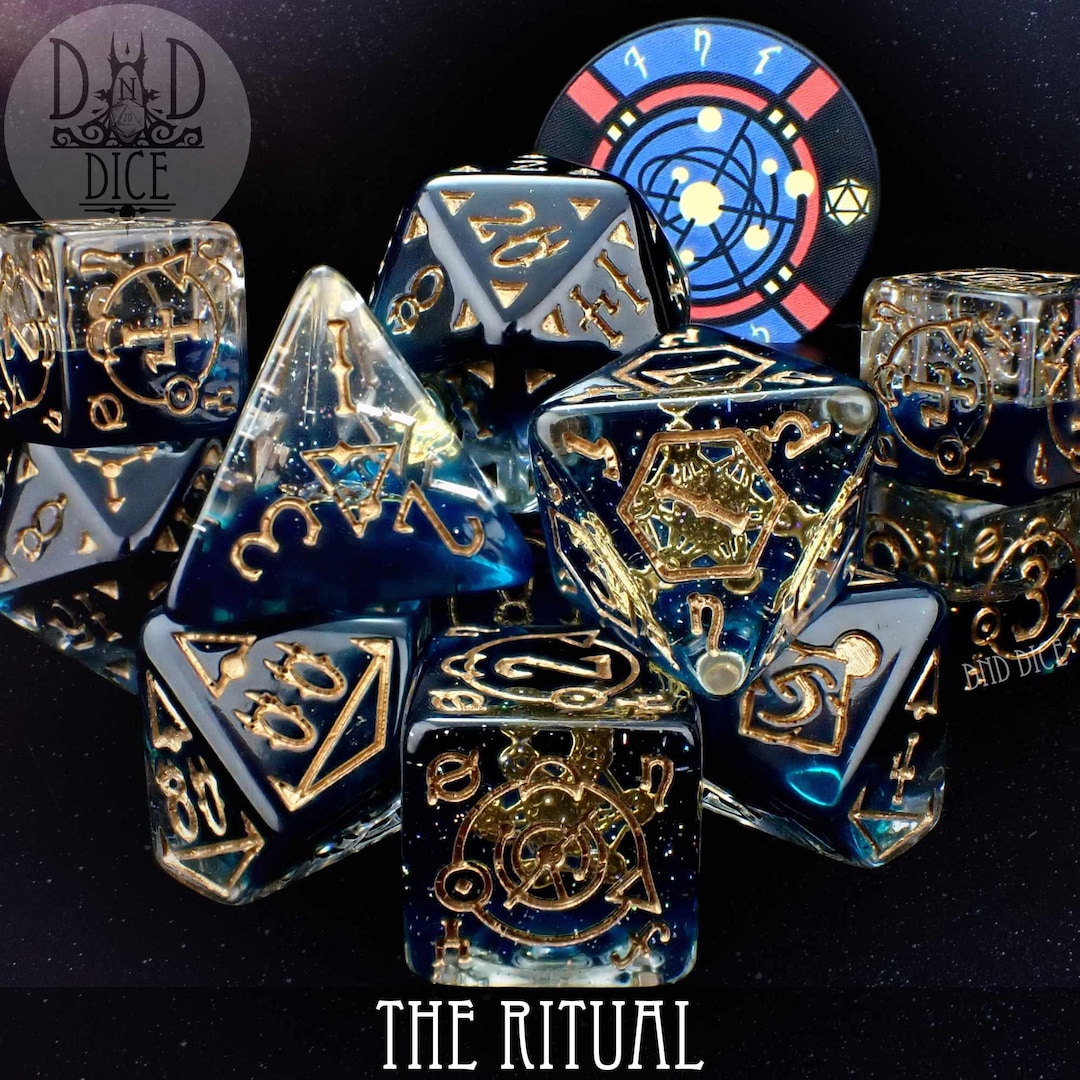 The Ritual Exclusive 11 Dice Set Witches Coven Incantation Dice Also ...