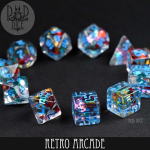 Retro Arcade Exclusive 11 Dice Set Video Game Dice With Unique Pixel ...