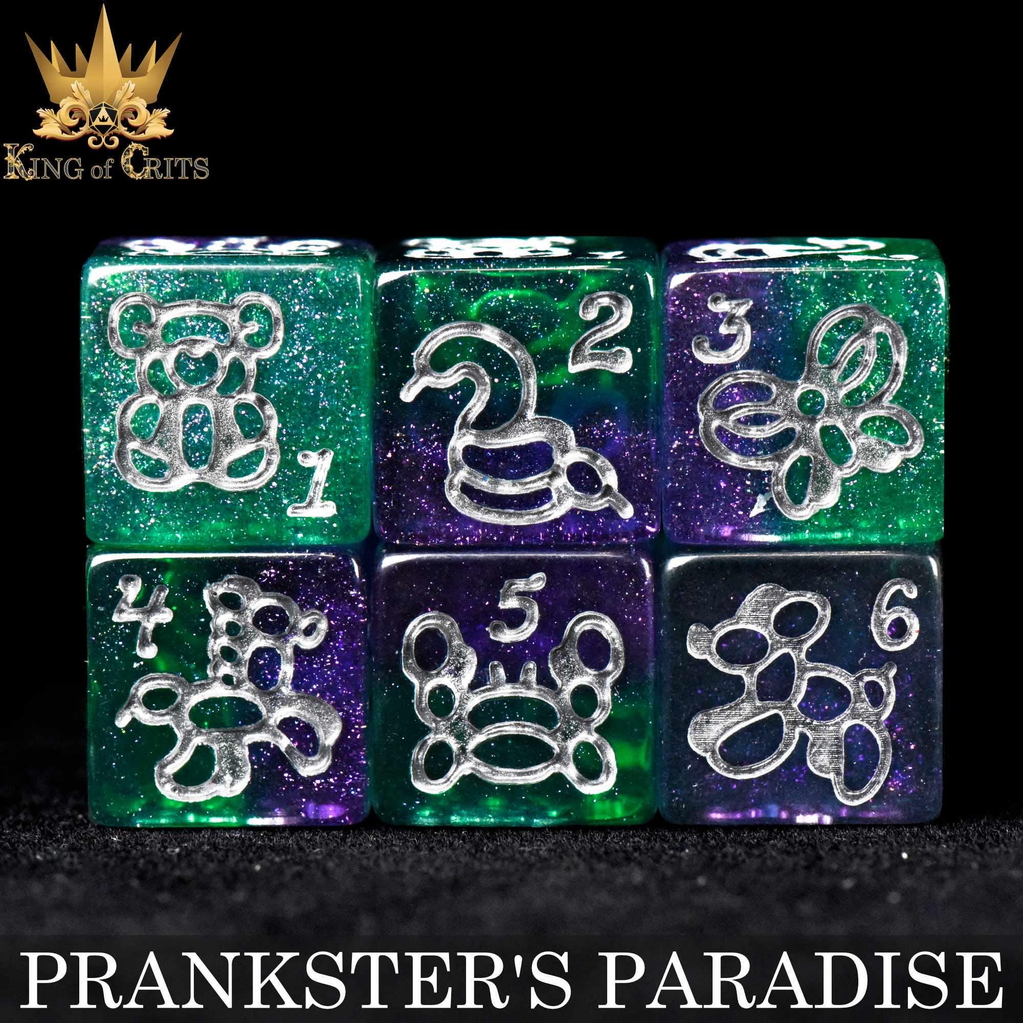 Prankster's Paradise Exclusive 11 Dice Set | Joker, Jester, and Harleys ...