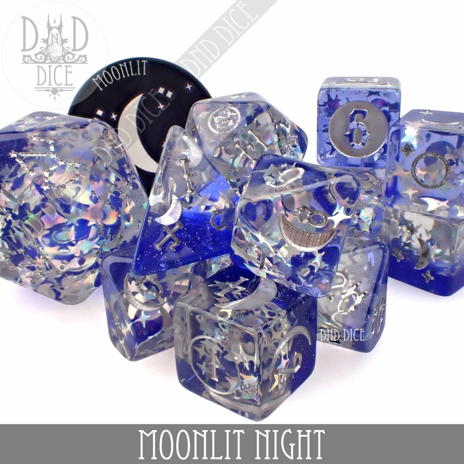 Moonlit Night Exclusive 12 Dice Set Unique Constellation - Etsy