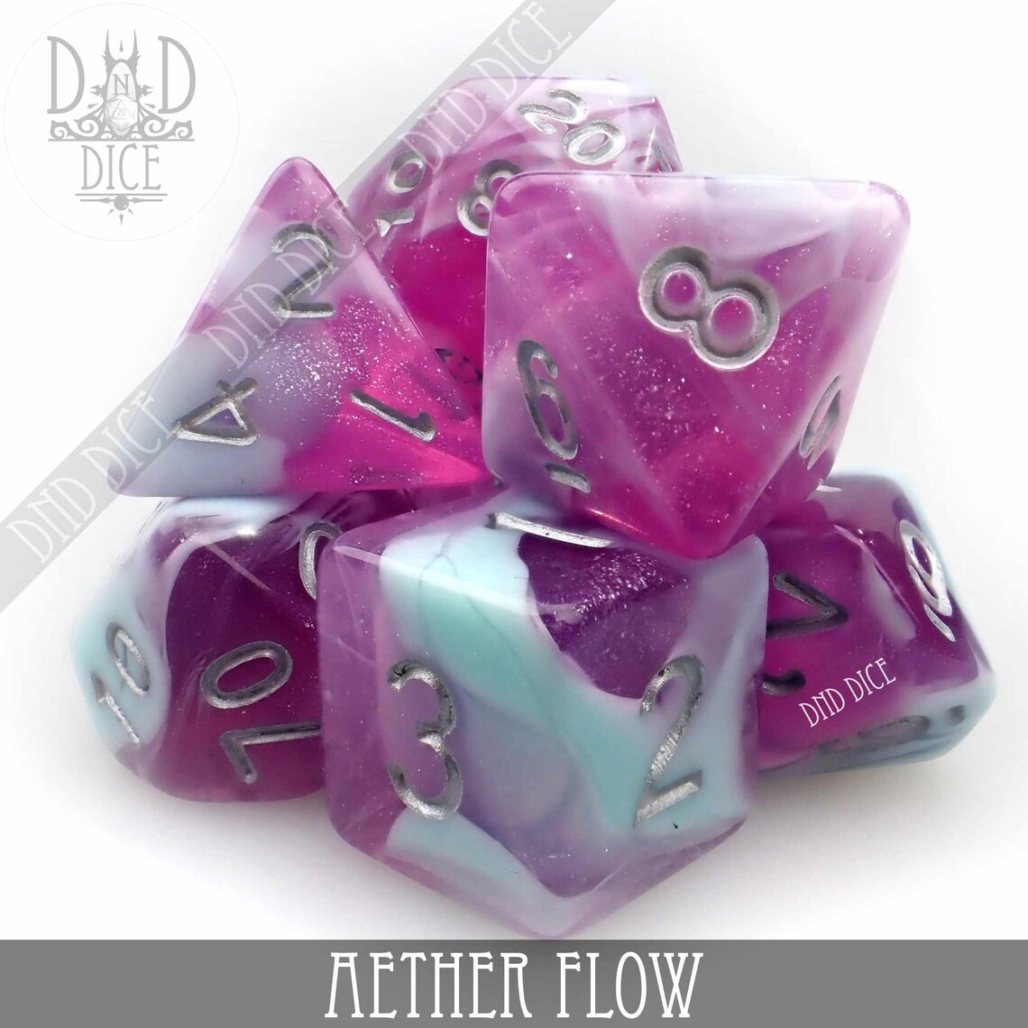 Aether Flow Translucent Dice Set for Dungeons & Dragons DND - Etsy