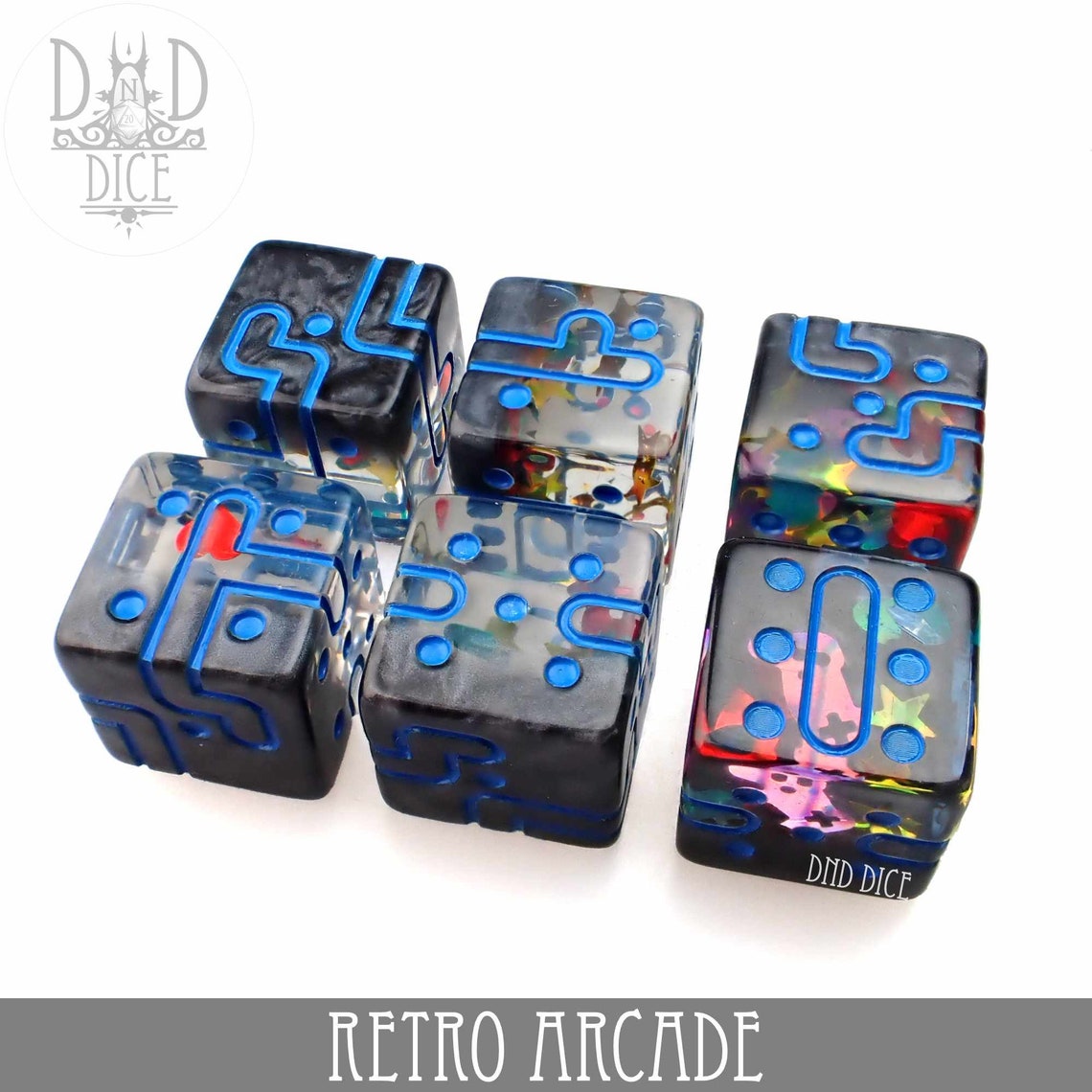 Retro Arcade Exclusive 11 Dice Set Video Game Dice With - Etsy