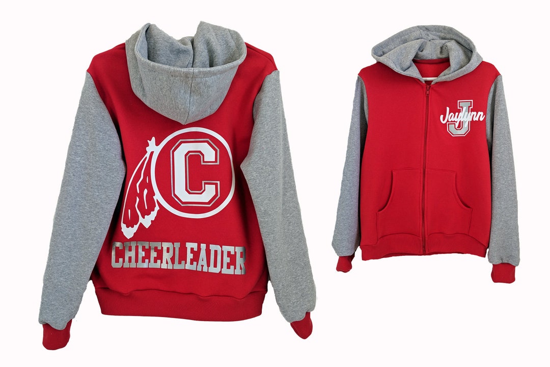 Personalized Cheerleader Gift; Varsity Jacket With Hood or Collar for ...
