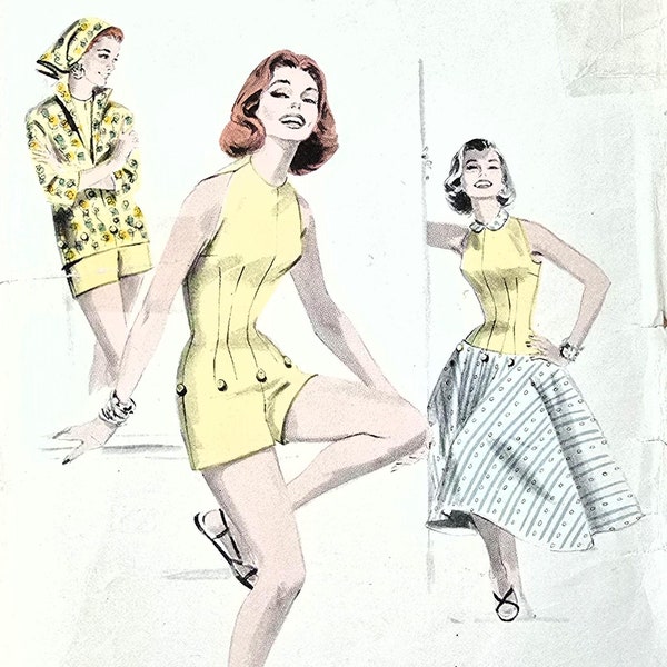 50s Playsuit Pattern - Etsy