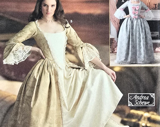 Marie Antoinette Gown Pattern, UNCUT, Simplicity 4092, Size 6-12 ...