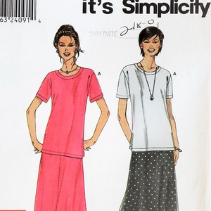 Tunic & Maxi Skirt Pattern, UNCUT, Simplicity 9277, Size S-XL, Casual ...