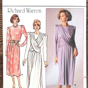 Formal Dress Pattern, UNCUT, Butterick 3580, Size 16, 80's Evening ...