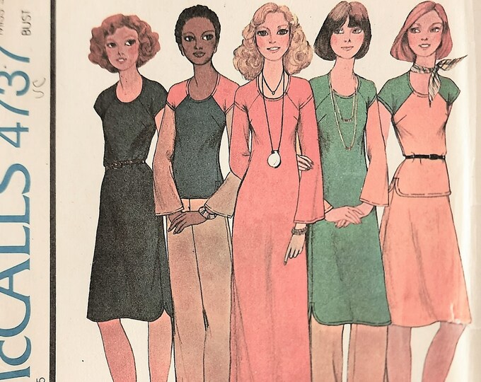70s Dress Pattern, UNCUT, Mccall's 4737, Size 14, Separates Pattern ...