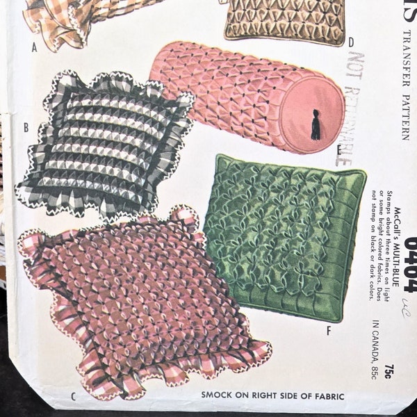 Smocked Pillow - Etsy