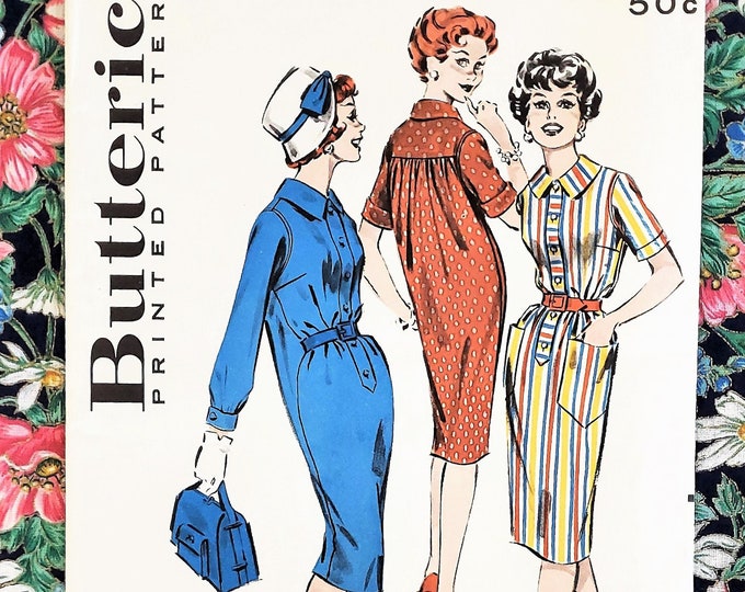 Vintage Butterick 60s 1960s EASY Sewing Pattern 4312 Sz 14 Modern Size ...