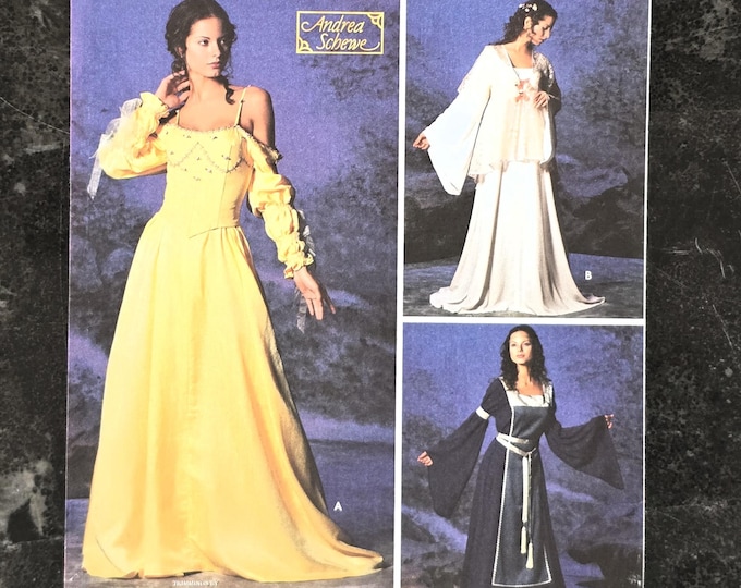 Medieval Costume Pattern, UNCUT, Simplicity 5843, Size Misses' 4-10 ...