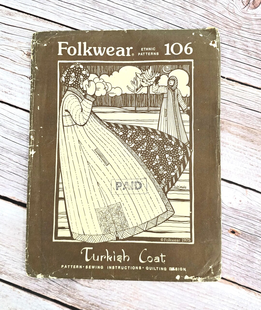 Stunning Turkish Coat Pattern, UNCUT, Folkwear 106, One Size, Ethnic ...