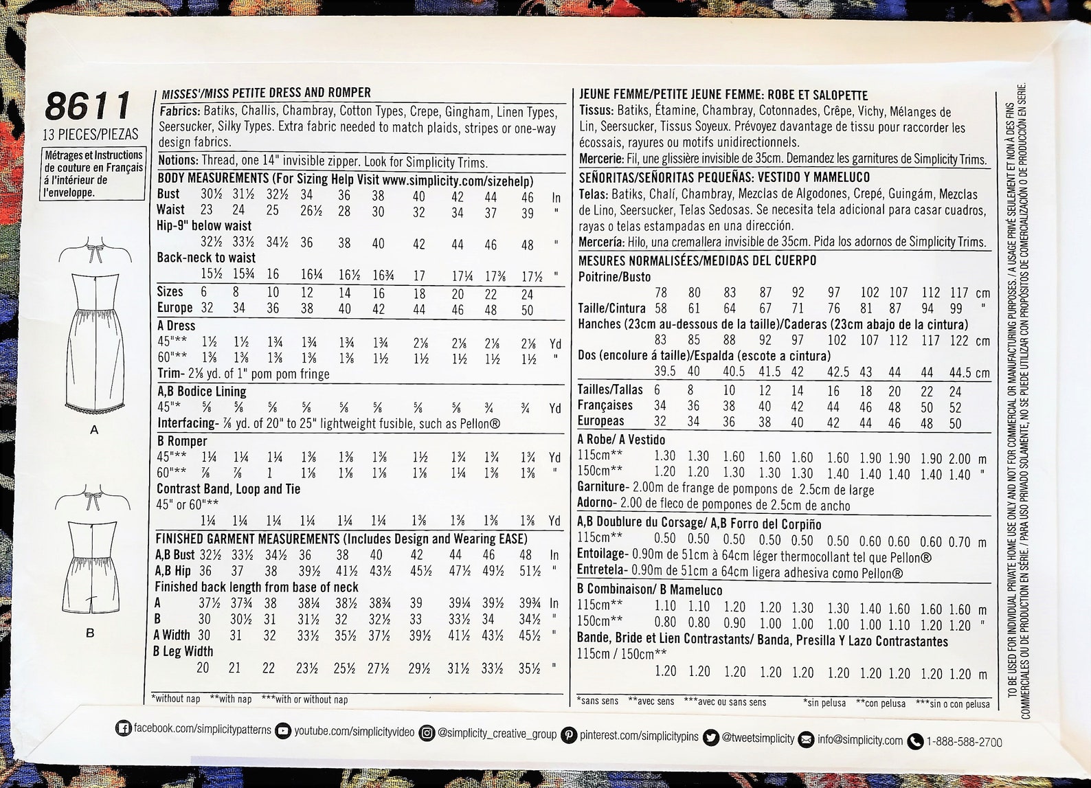 Halter Dress Pattern UNCUT Simplicity 8611 Size 6-14 - Etsy