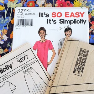 Tunic & Maxi Skirt Pattern, UNCUT, Simplicity 9277, Size S-XL, Casual ...