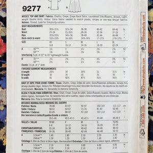 Tunic & Maxi Skirt Pattern, UNCUT, Simplicity 9277, Size S-XL, Casual ...