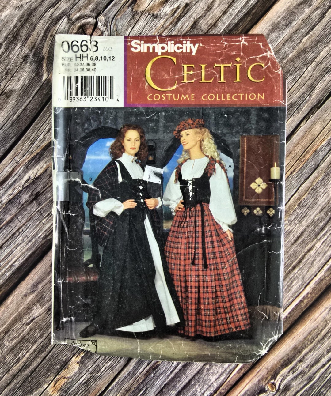 Renaissance Fair Costume Pattern, UNCUT, Simplicity 0663, Size 6-12 ...