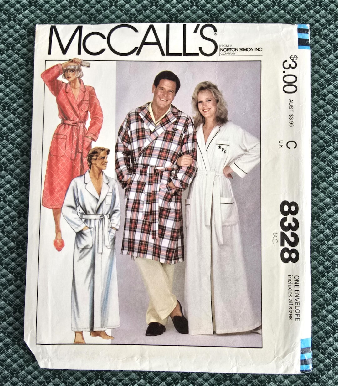 Adult Robe Pattern, UNCUT, Mccall's 8328, Size Chest 32.5-46", 80's ...