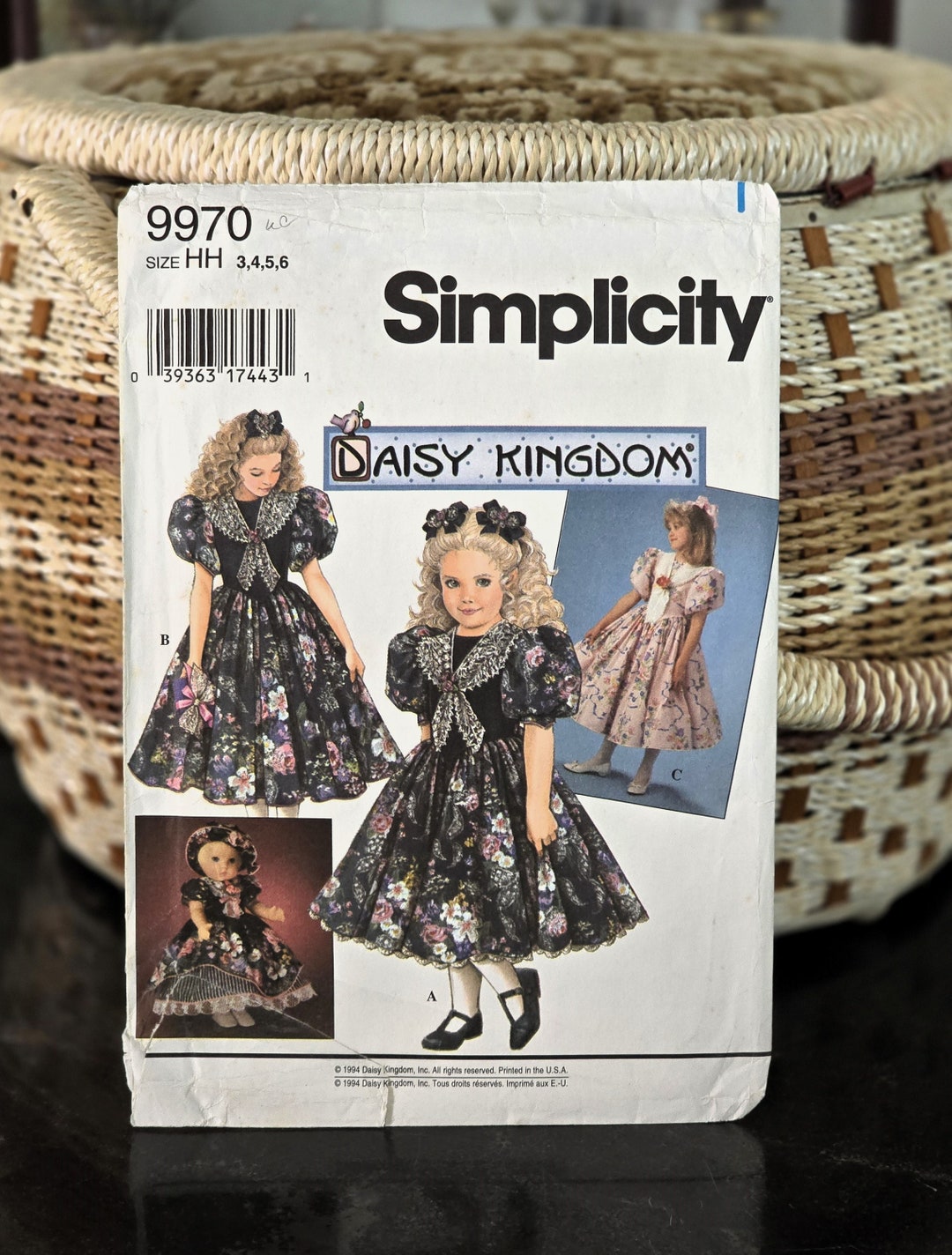 Child Fancy Dress Pattern, UNCUT, Simplicity 9970, Childs Size 3-6 ...