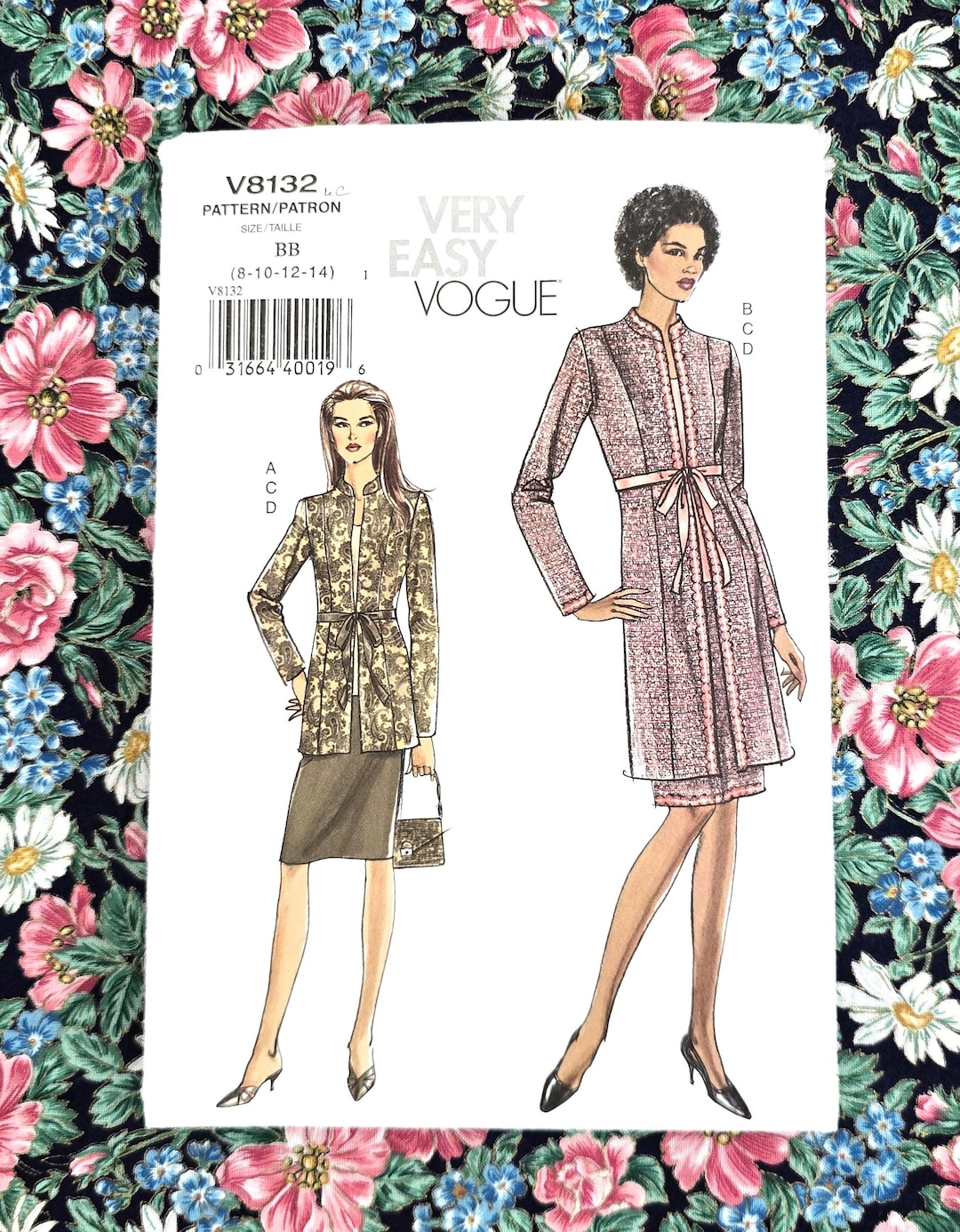 Vogue 8132 Ladies Suit Sewing Pattern, Size 8-14, Uncut - Etsy