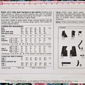 70s Tennis Outfit Pattern, UNCUT, Simplicity 7958, Size 8, Jiffy Front ...