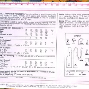 70s Girls Jumpsuit Pattern, Simplicity 7594, Size 14 Girls, Jumpsuit ...