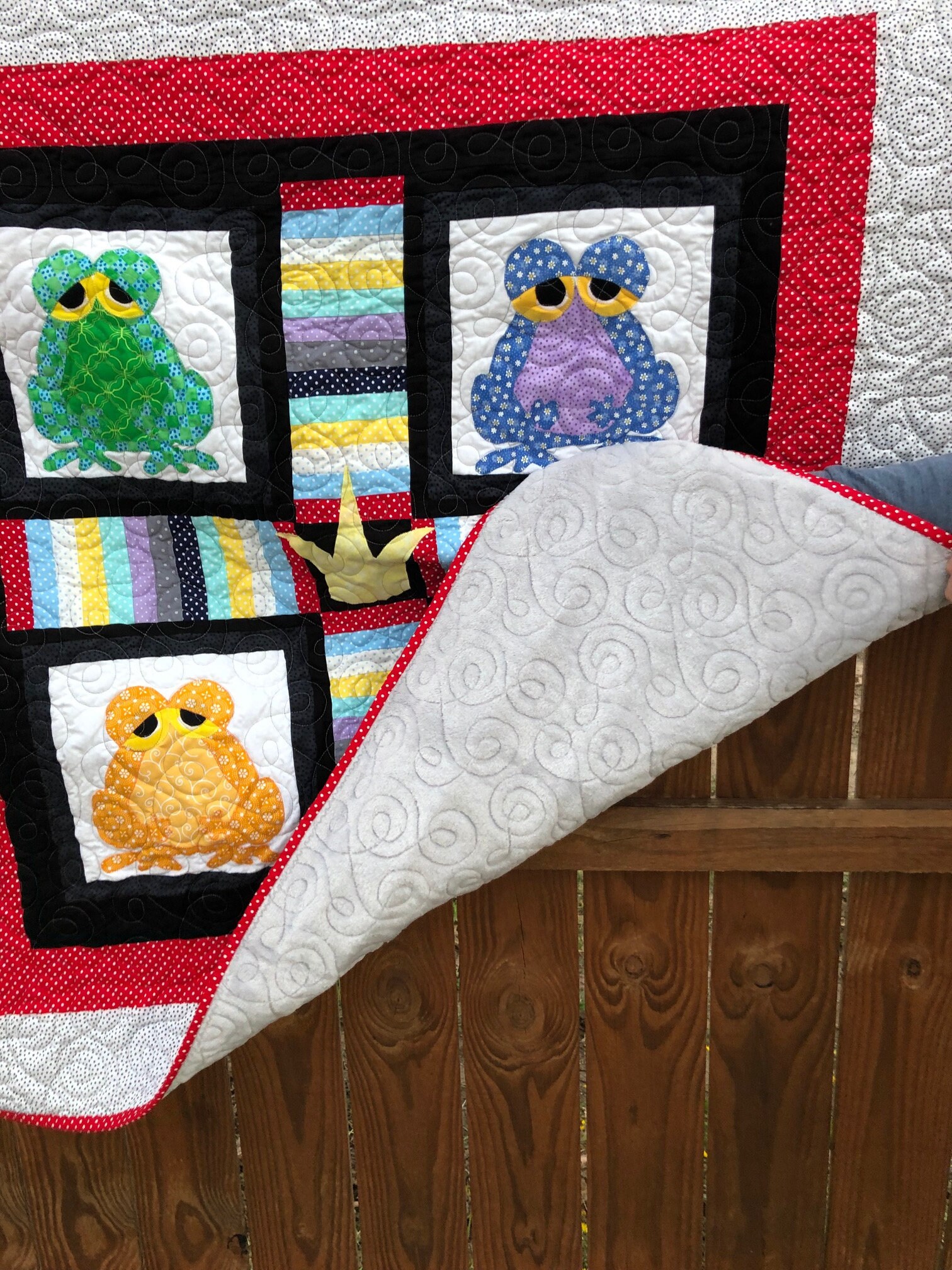 Frog, Frog Quilt, Baby Blanket, Frog Quilt, Frog Blanket - Etsy